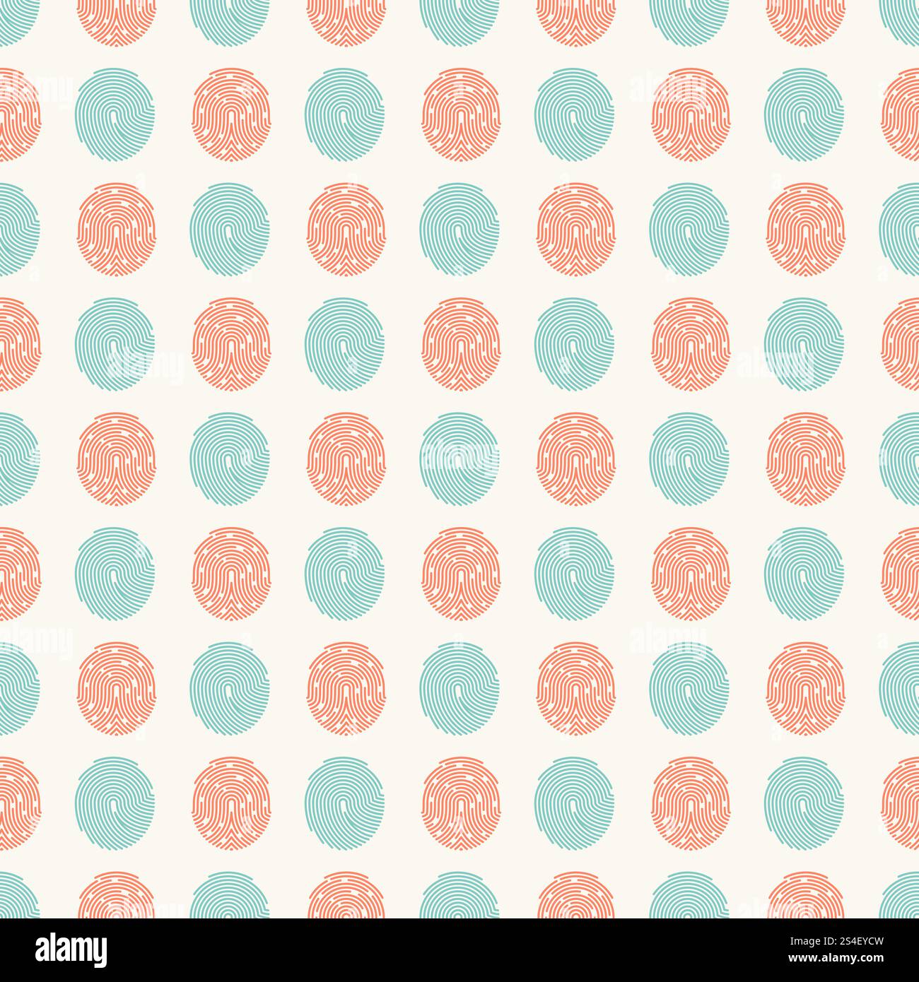 Abstract seamless pattern with fingerprints. Background design with ...