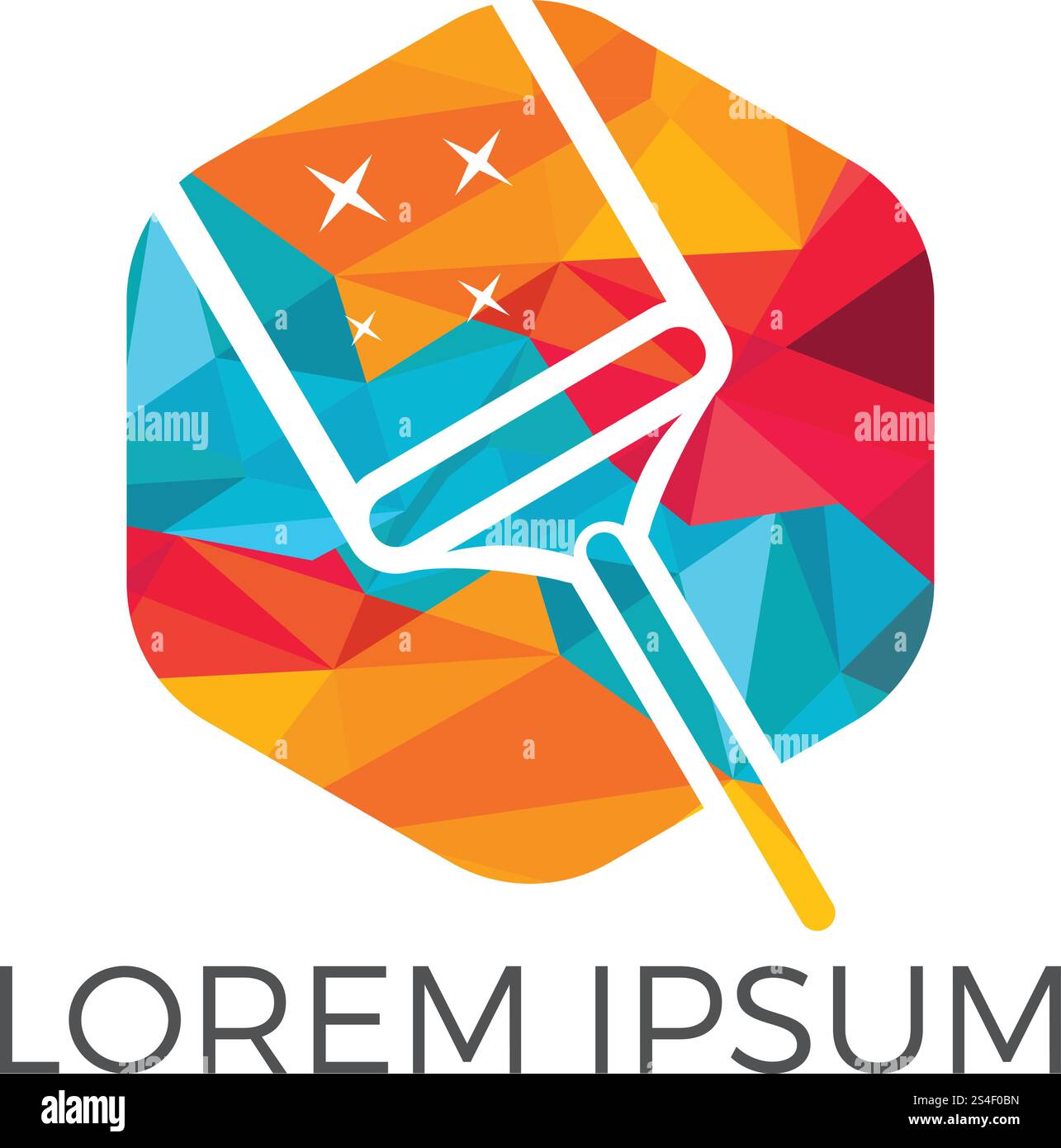 Cleaning service logo design. Concept of squeegee, purification, wet ...