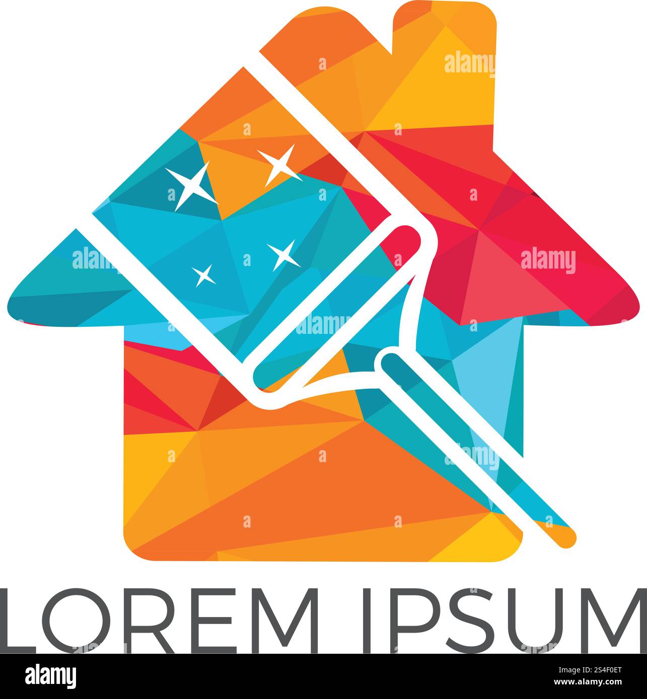 Cleaning company logo design. Cleaning house logo design Stock Vector ...