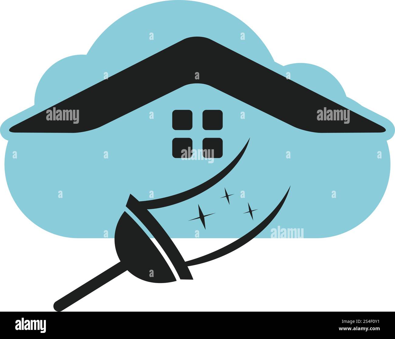 Cloud cleaning logo design. Cleaning Service Logo Design Stock Vector ...