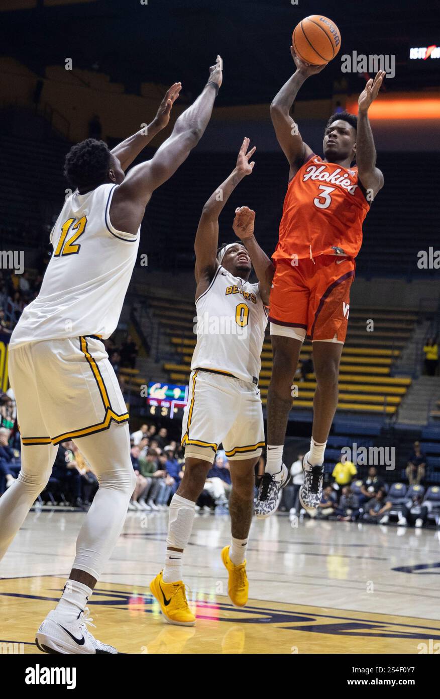 Haas Pavilion Berkeley Calif, USA. 11th Jan, 2025. CA U.S.A. Virginia ...