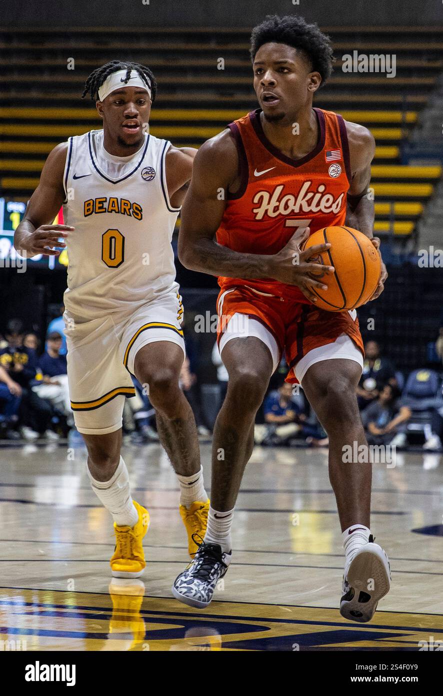 Haas Pavilion Berkeley Calif, USA. 11th Jan, 2025. CA U.S.A. Virginia ...