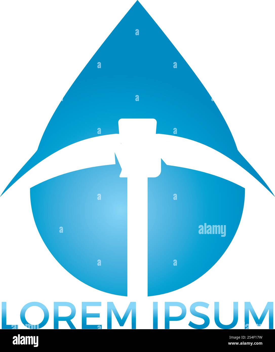 Mining Engineering Solution Logo Design.Oil drop, mine tool vector logo ...