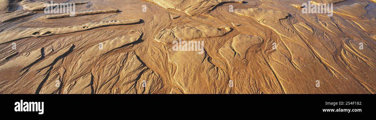 Abstract sandy beach background. The sand texture on the beach at low ...