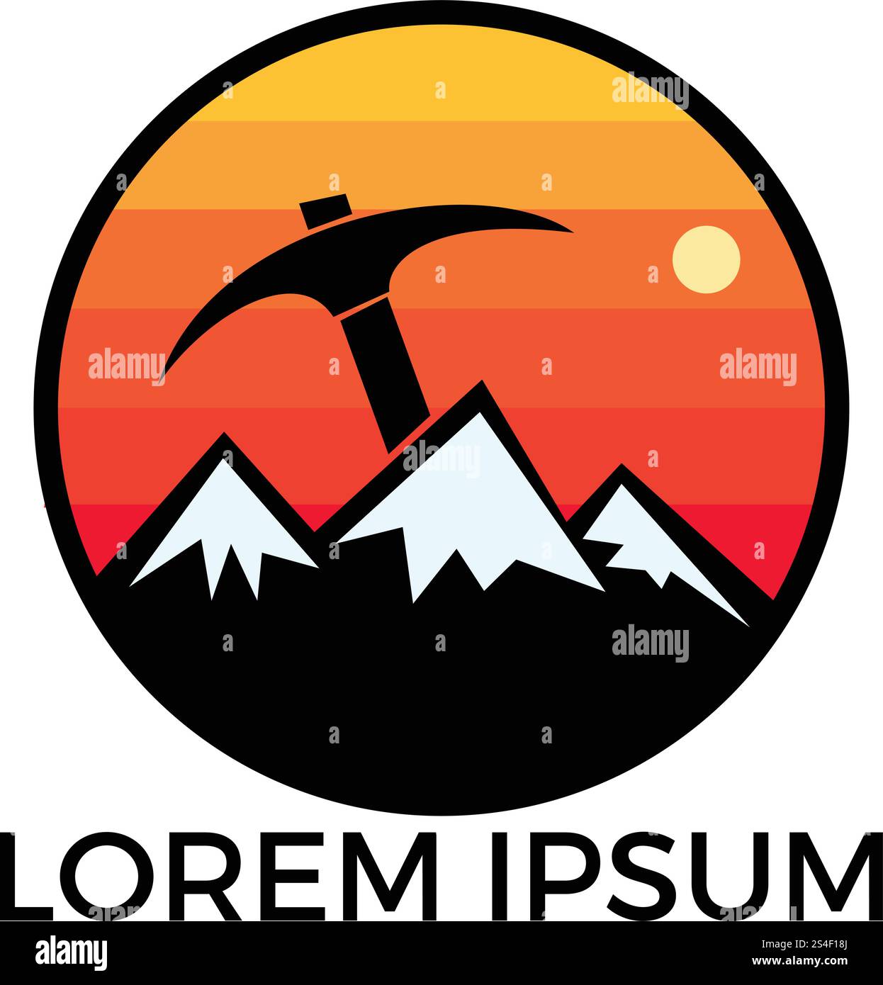 Mining Logo Design. Mining industry logo design template Stock Vector ...