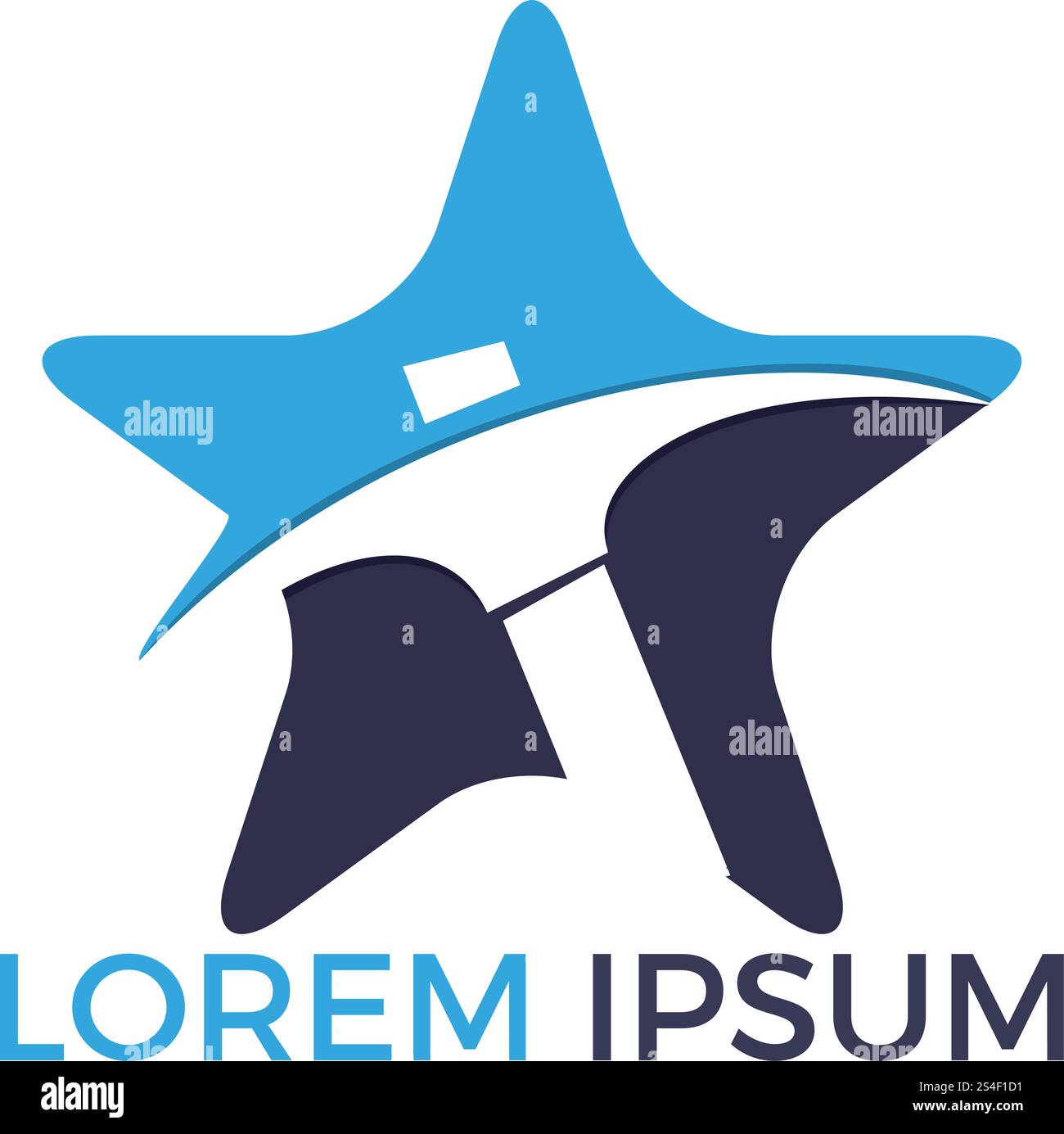 Pickaxe and star mining logo design. Mining industry logo design ...