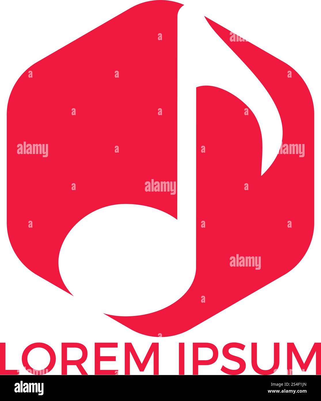 Music logo vector. Musical key note template logo. Note logo. Creative ...