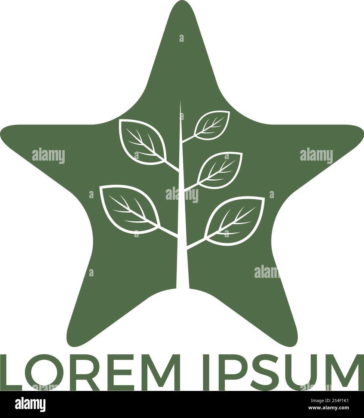 Star Tree logo design Stock Vector Image & Art - Alamy