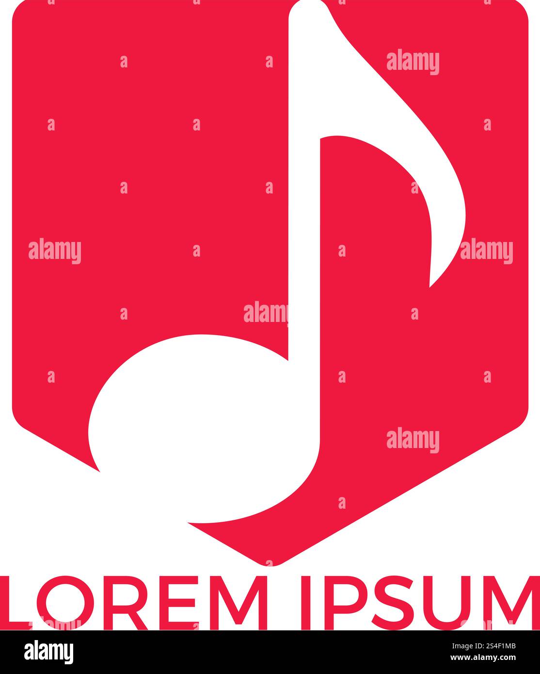 Music logo vector. Musical key note template logo. Note logo. Creative ...