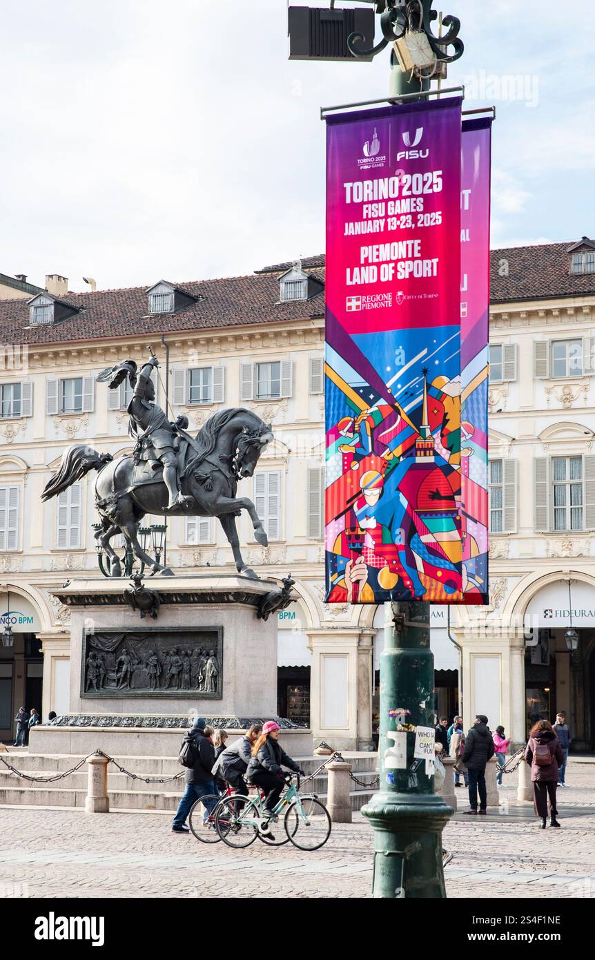 Torin. 11th Jan, 2025. Photo taken on Jan. 11, 2025 shows the flags for ...