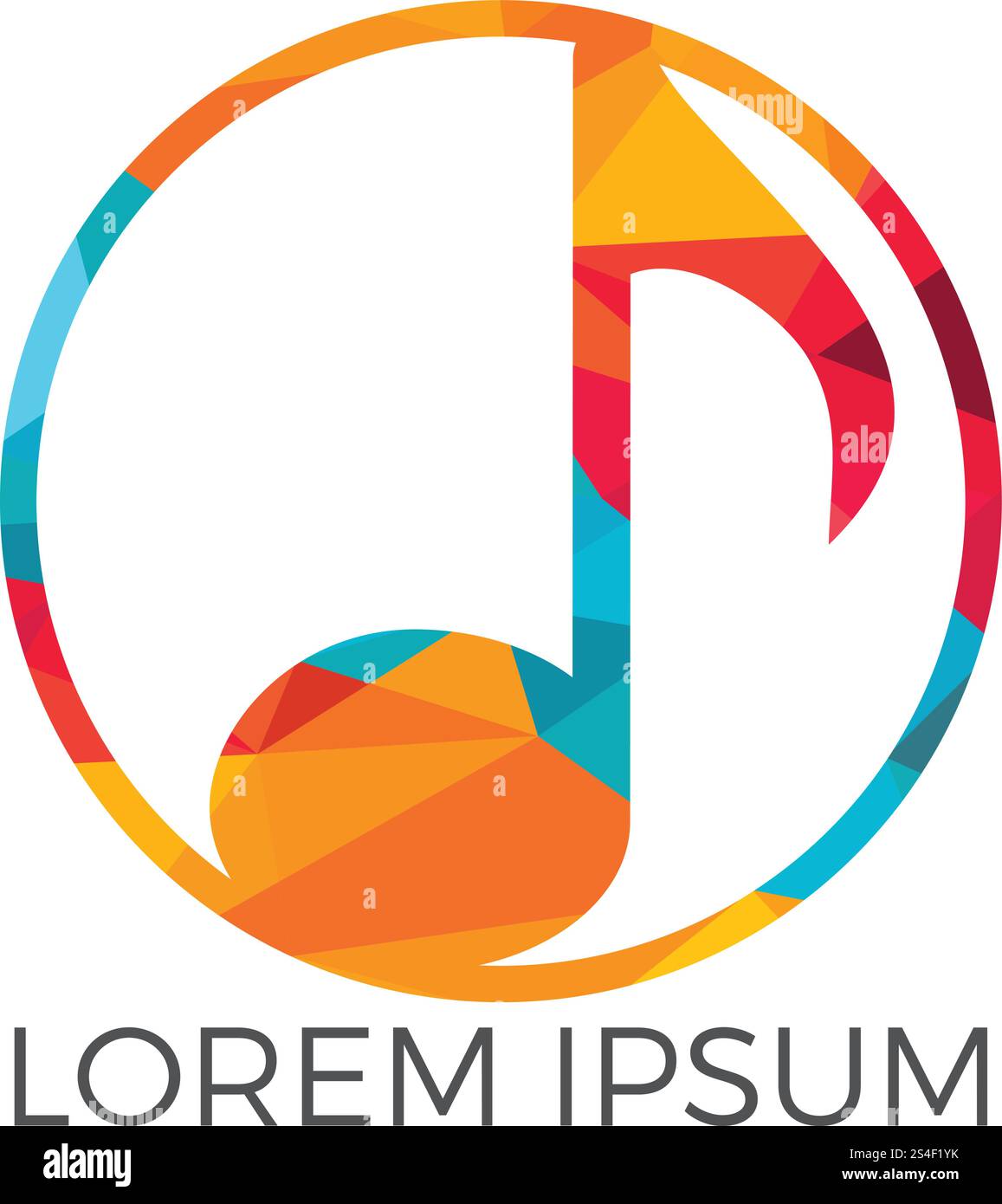 Music logo vector. Musical key note template logo. Note logo. Creative ...