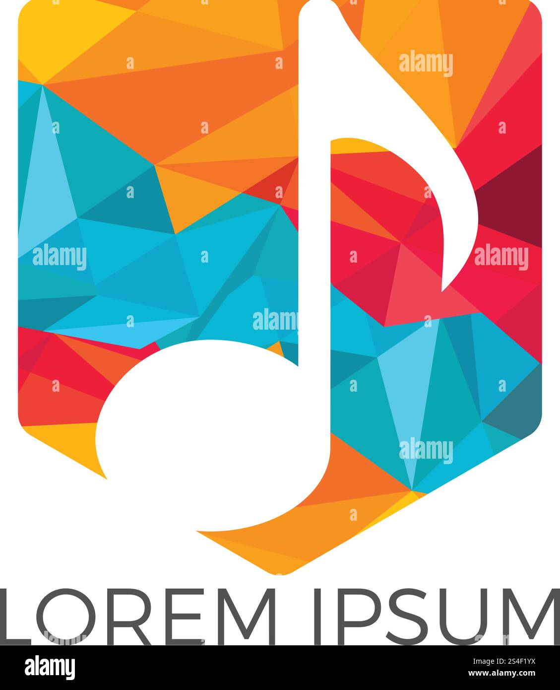 Music logo vector. Musical key note template logo. Note logo. Creative ...