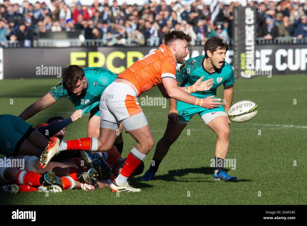Ali Price of Edinburgh during the EPCR Challenge Cup, Pool 3 rugby ...