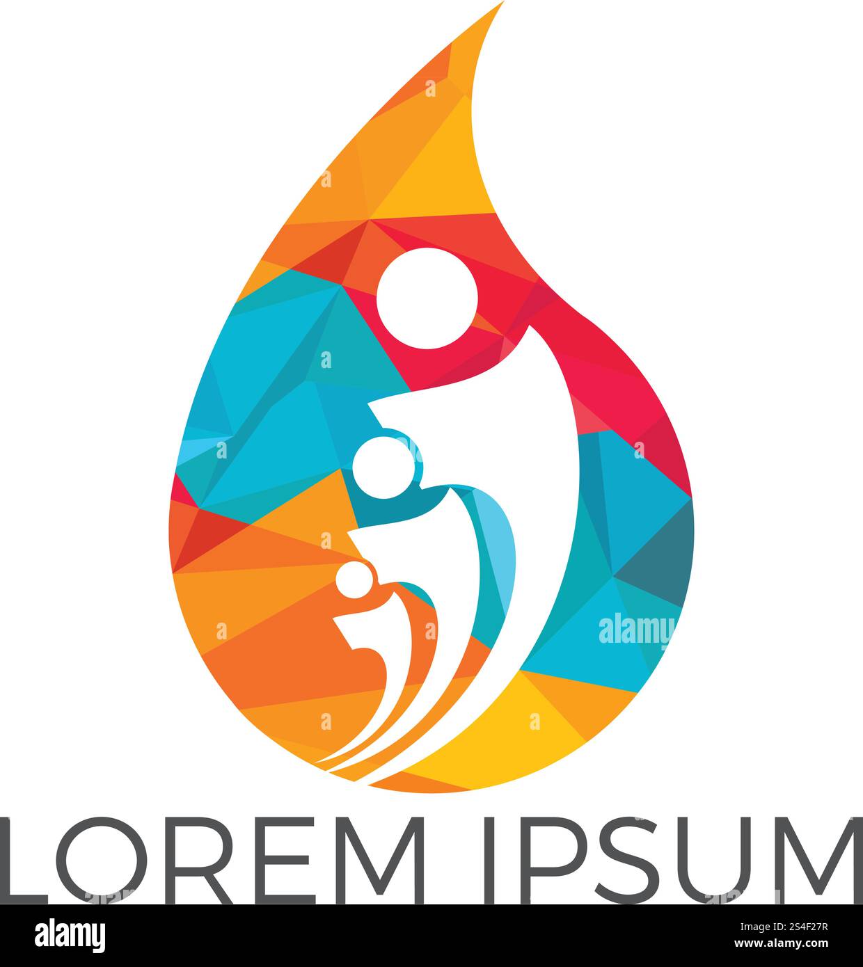 Water drop people logo design. Nature healthy and pure fresh water ...