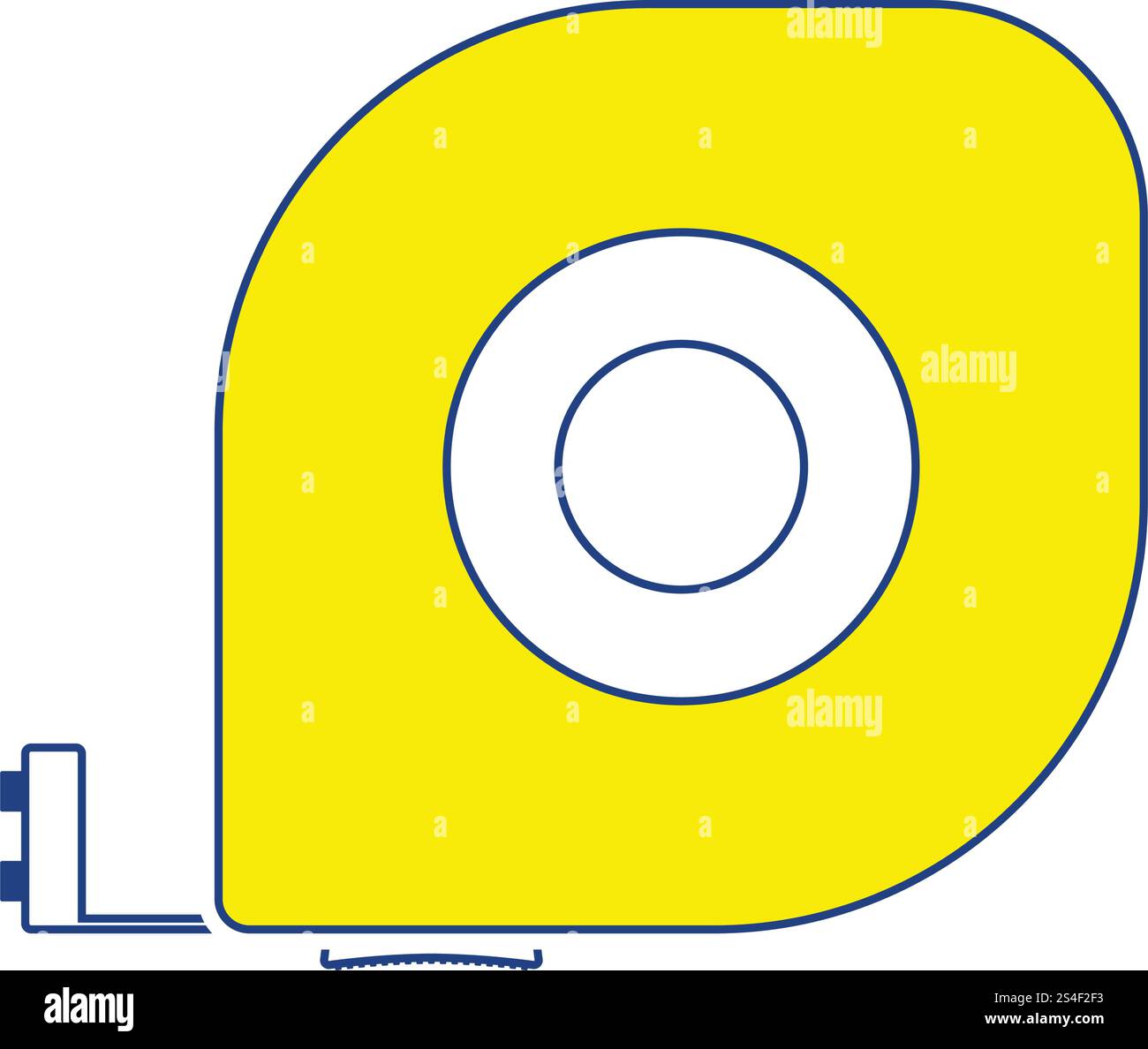 Icon of constriction tape measure. Thin line design. Vector ...