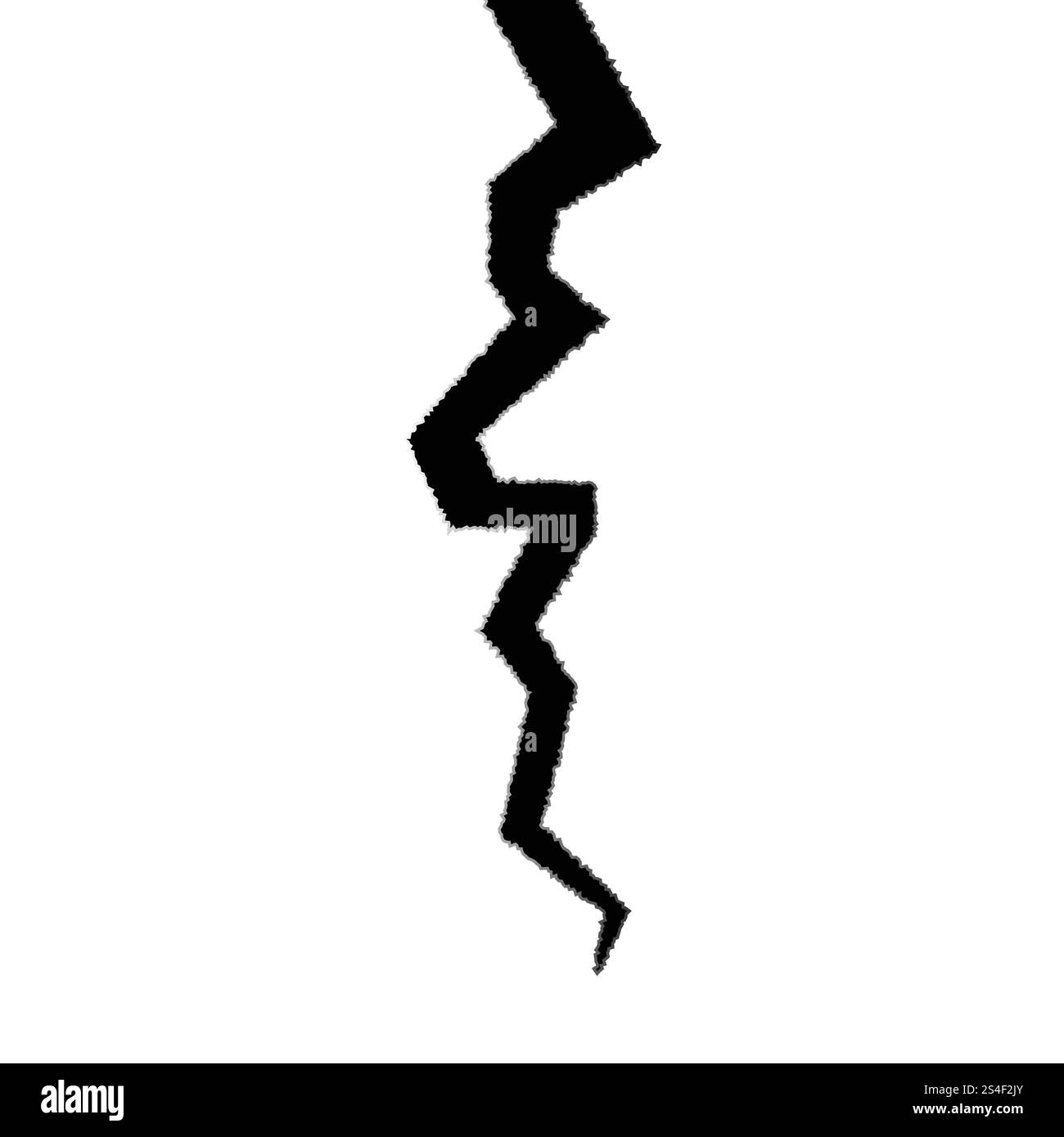 Crack on floor black Stock Vector Images - Alamy