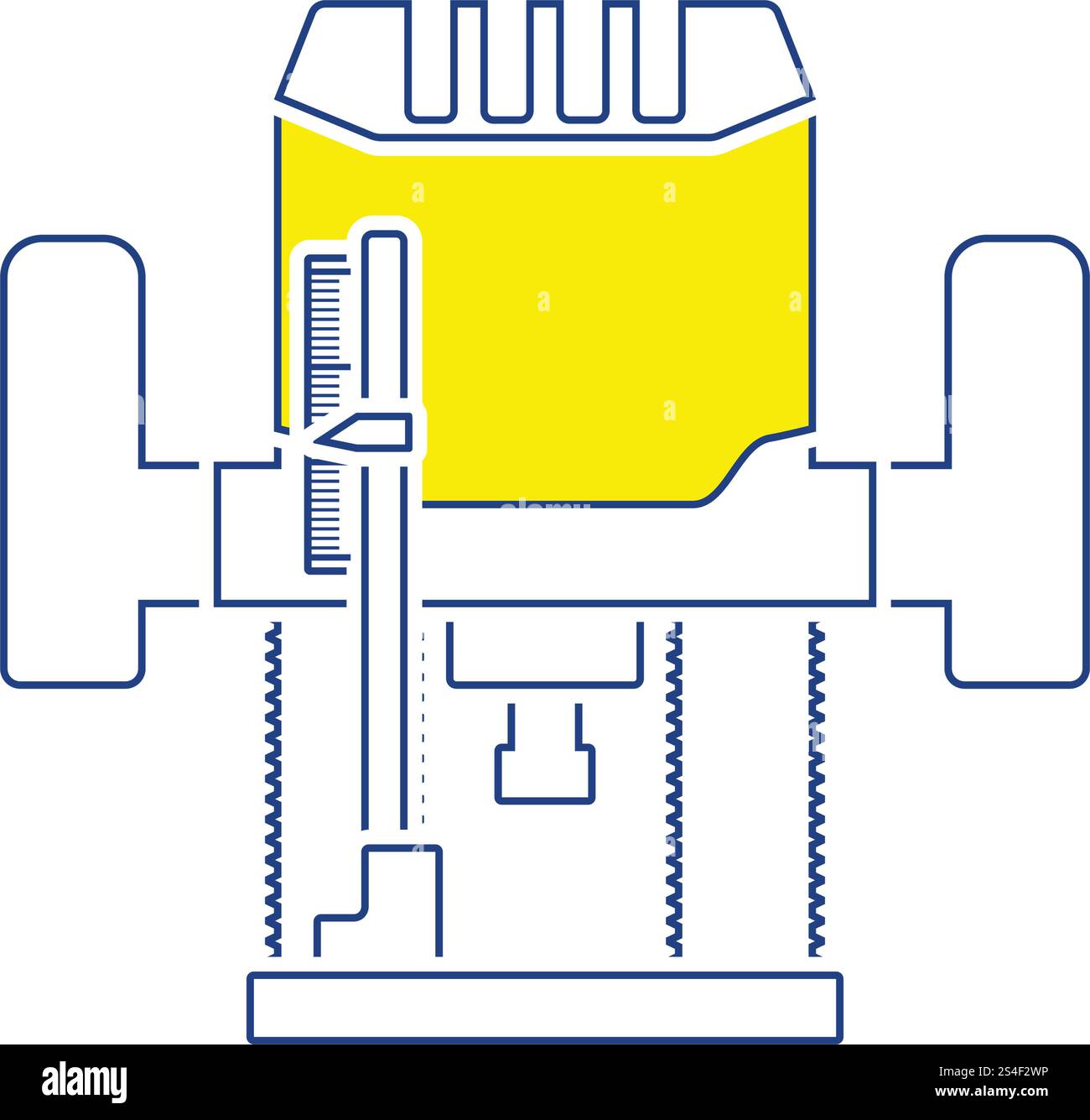 Icon of plunger milling cutter. Thin line design. Vector illustration ...