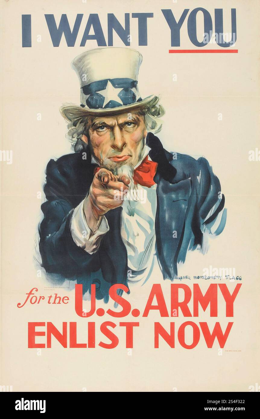 Uncle Sam wants you. War Propaganda Poster (U.S. Government, 1940s). World War II Poster - "I ...