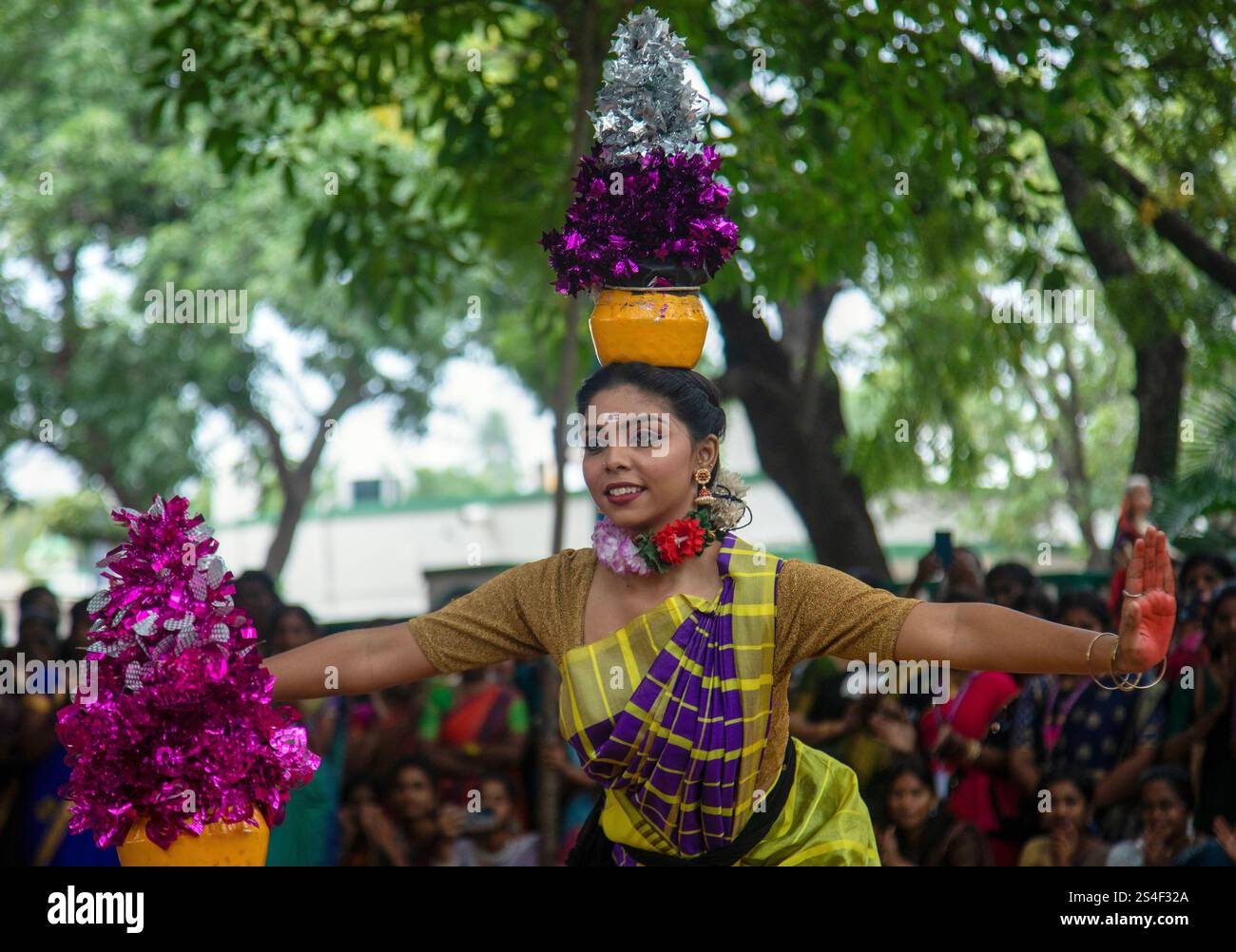 Pongal festival celebrations, in Chennai, India A studetn wearing ...