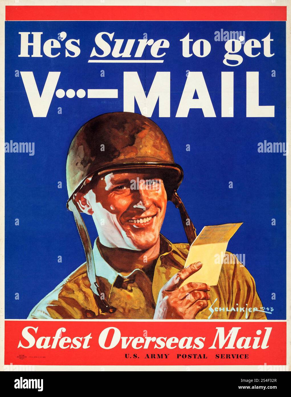 V-Mail Advertisement (U.S. Government Printing Office, 1943) U.S. Army ...