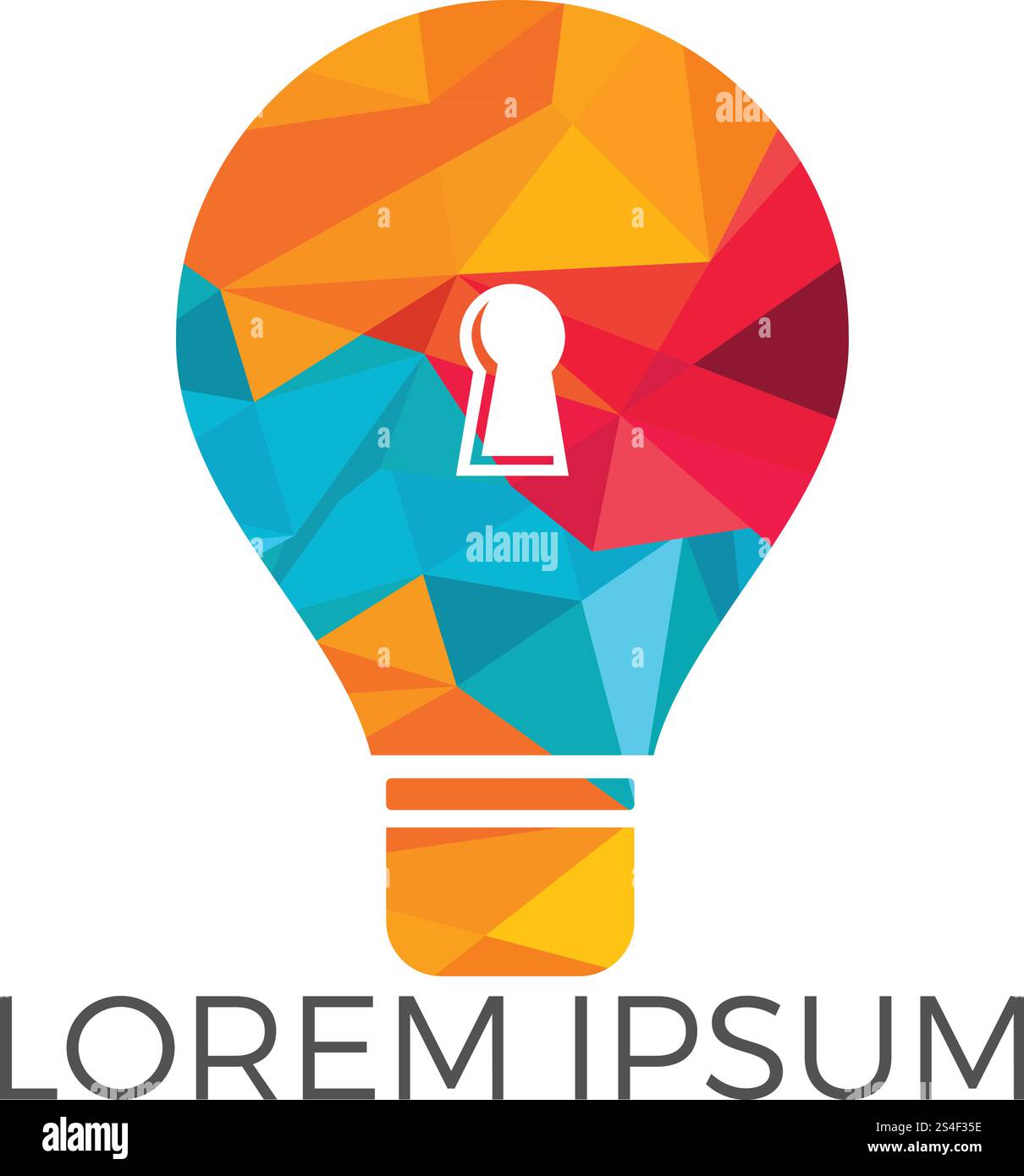 Bulb and lock logo design. Creative Lock Idea, inspiration, symbol ...