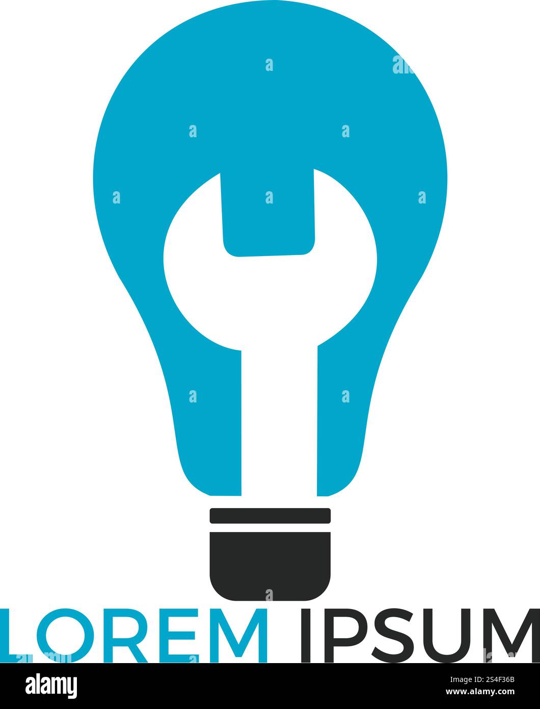 Smart Maintenance Logo. Light bulb and wrench icon design template ...