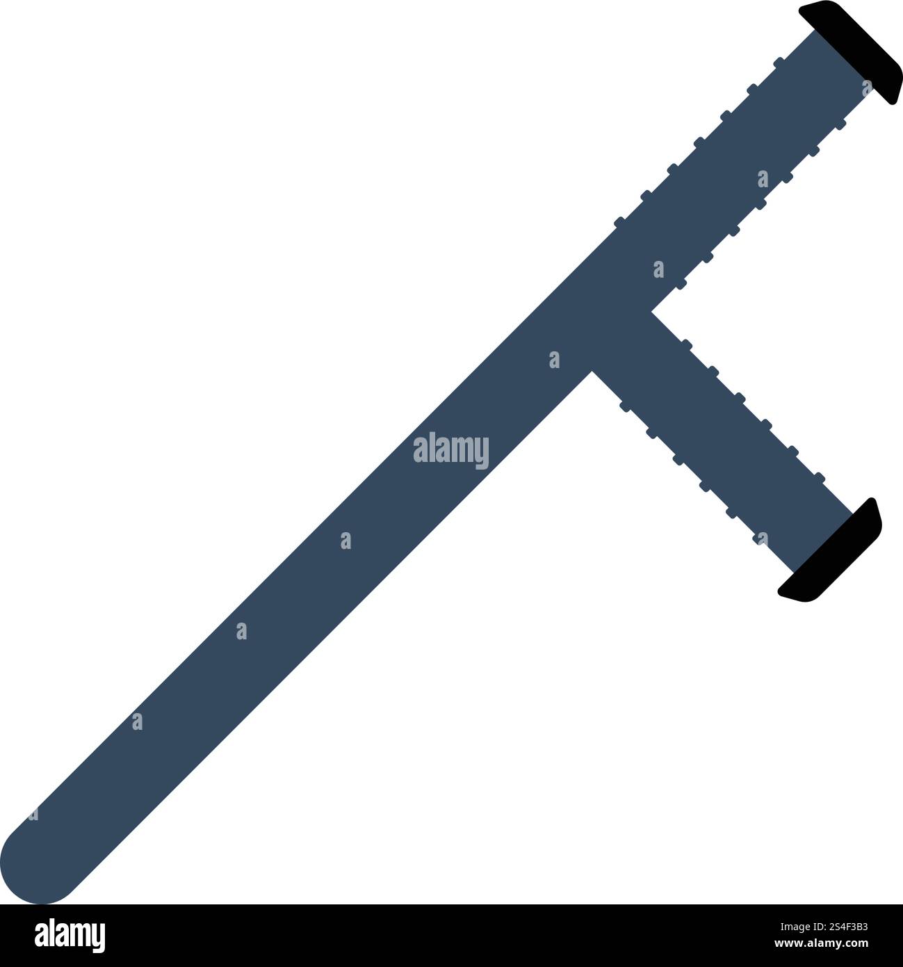 Police baton icon. Flat color design. Vector illustration Stock Vector ...