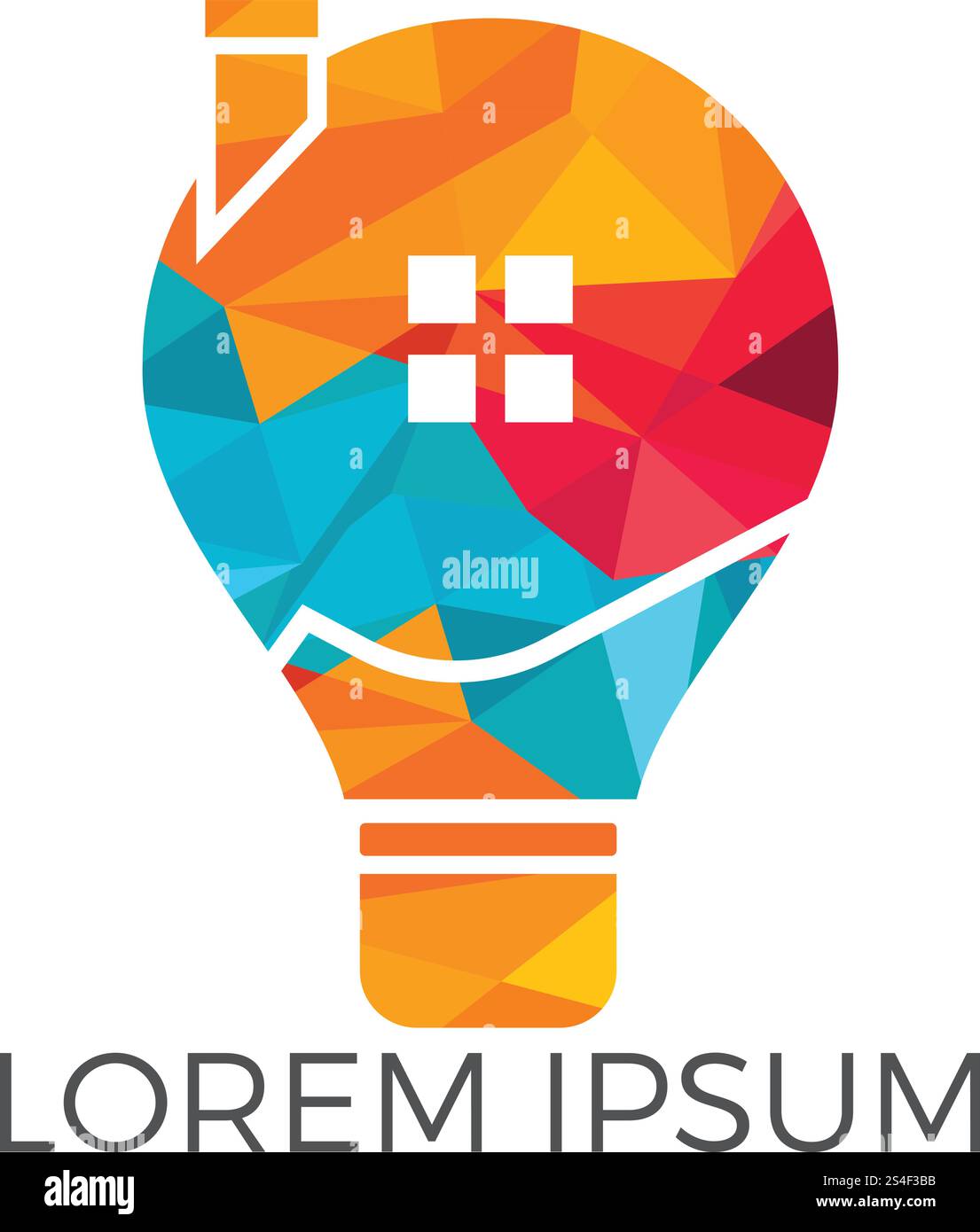 Smart house logo design. Light bulb with house logo. Concept for smart ...