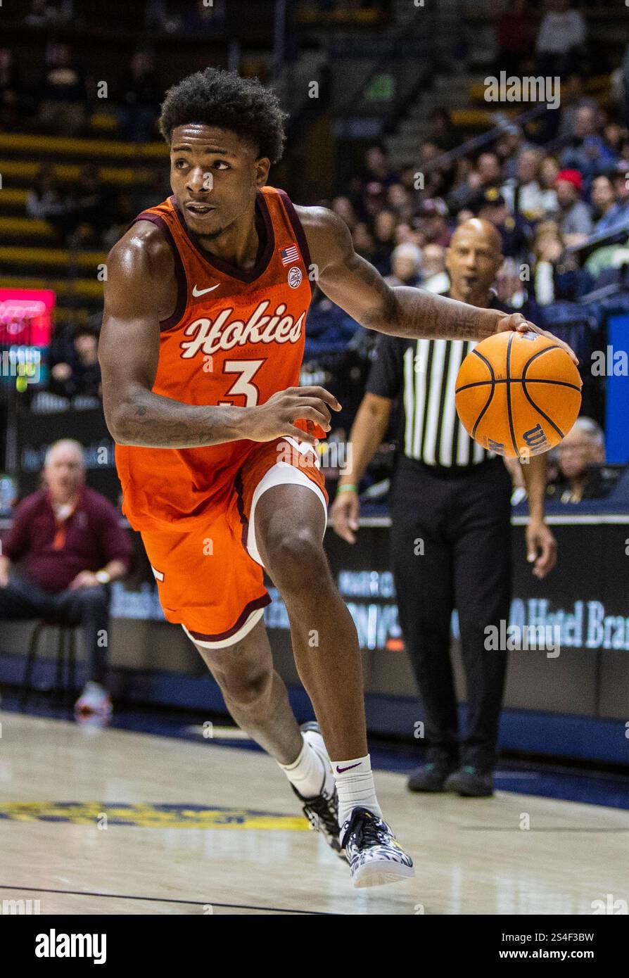 Haas Pavilion Berkeley Calif, USA. 11th Jan, 2025. CA U.S.A. Virginia ...