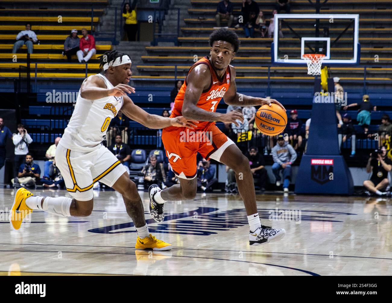 Haas Pavilion Berkeley Calif, USA. 11th Jan, 2025. CA U.S.A. Virginia ...