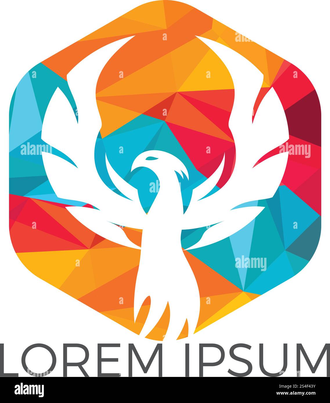 Phoenix logo design. Creative logo of mythological bird Stock Vector ...