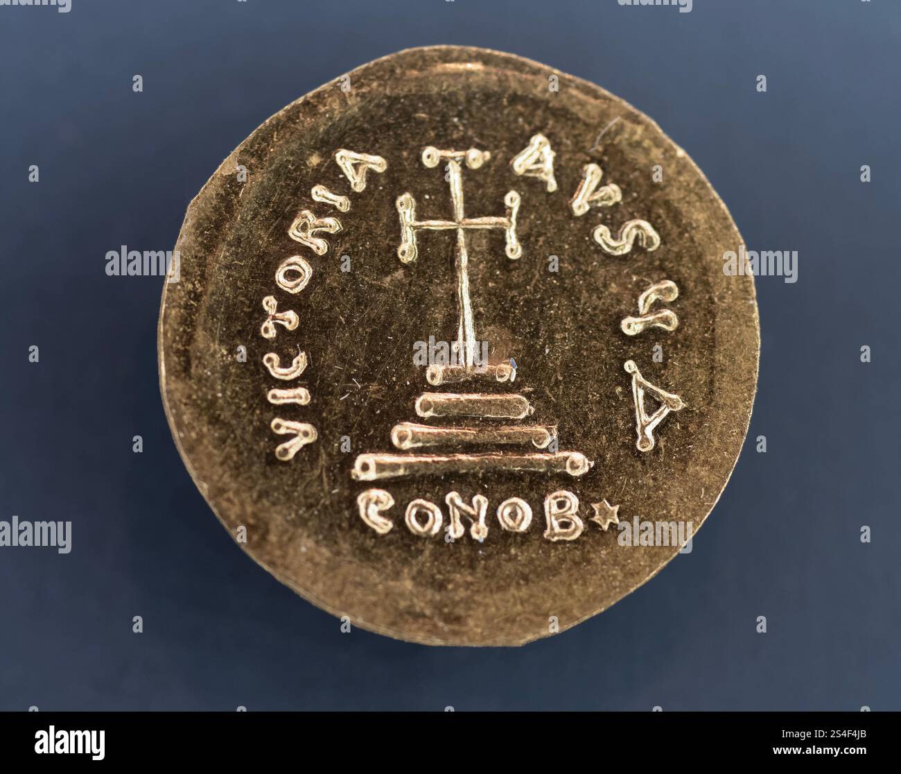 Ancient gold coin inspired by the imperial coin type struck under the ...