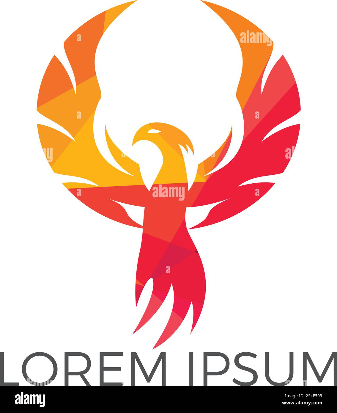 Phoenix logo design. Creative logo of mythological bird Stock Vector ...