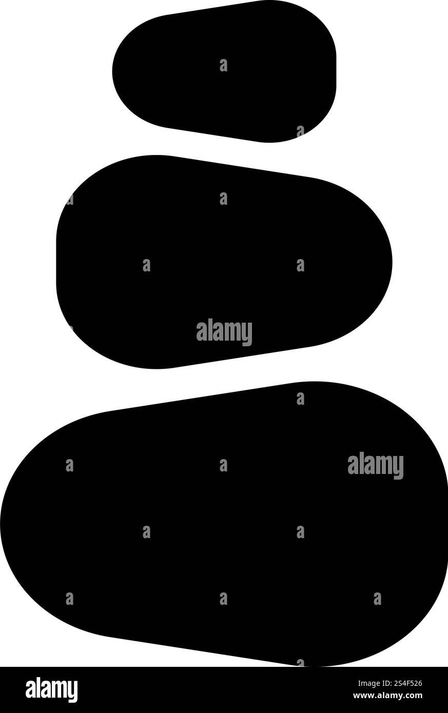 Stacked stones Stack stones Zen stone tower Spa stones stack icon black ...