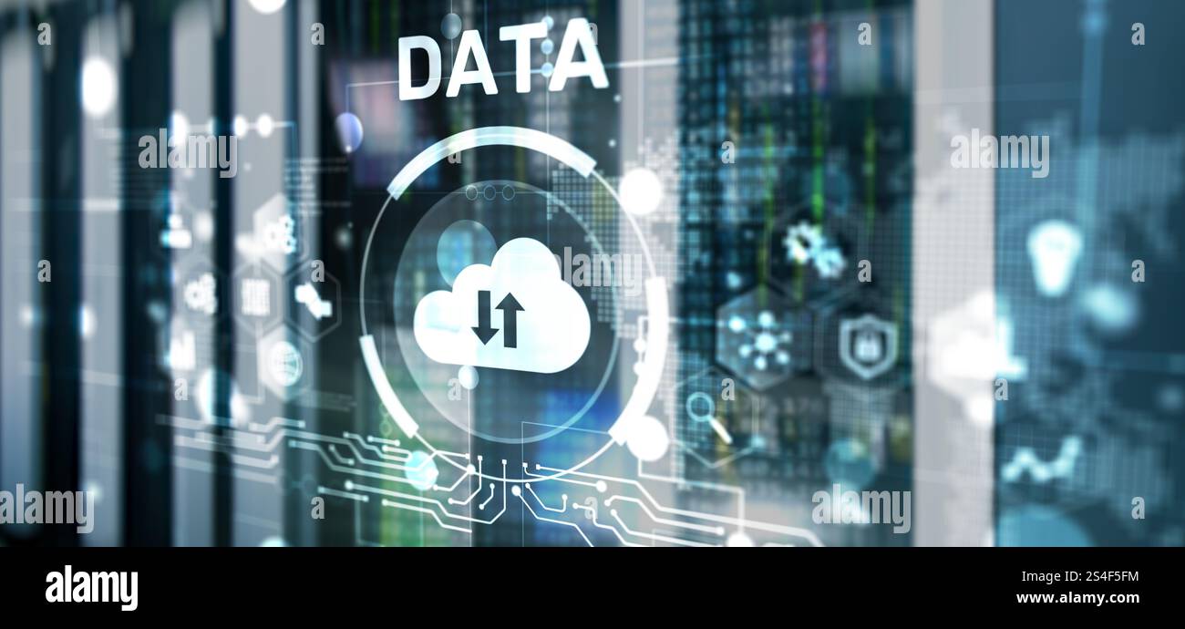 DATA internet concept. Universal background for presentation. Blurred ...