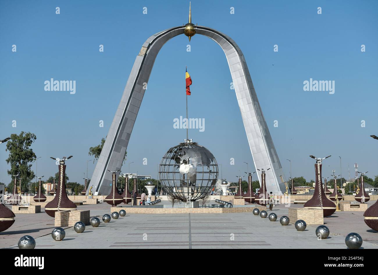 N'djamena. 7th Jan, 2025. This photo taken on Jan. 7, 2025 shows the National Square in N ...