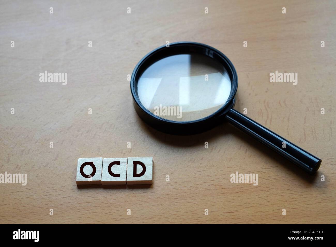 ocd, obsessive compulsive disorder concept. letters on wooden blocks ...