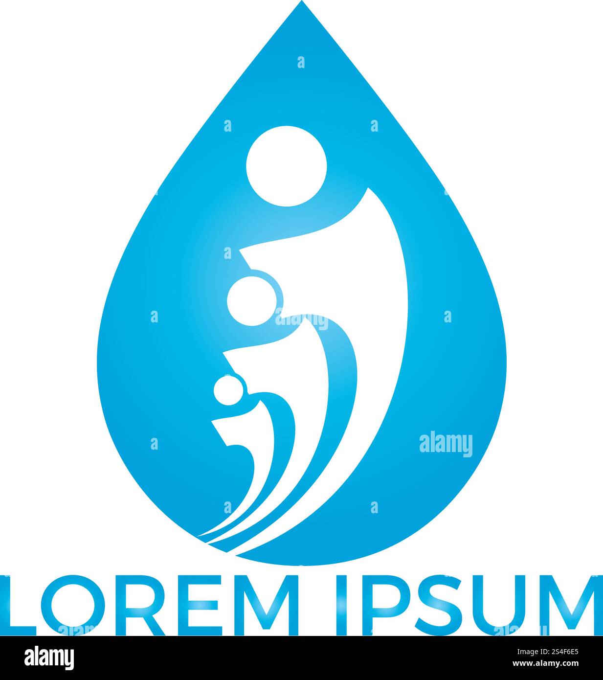 Water drop people logo design. Nature healthy and pure fresh water ...