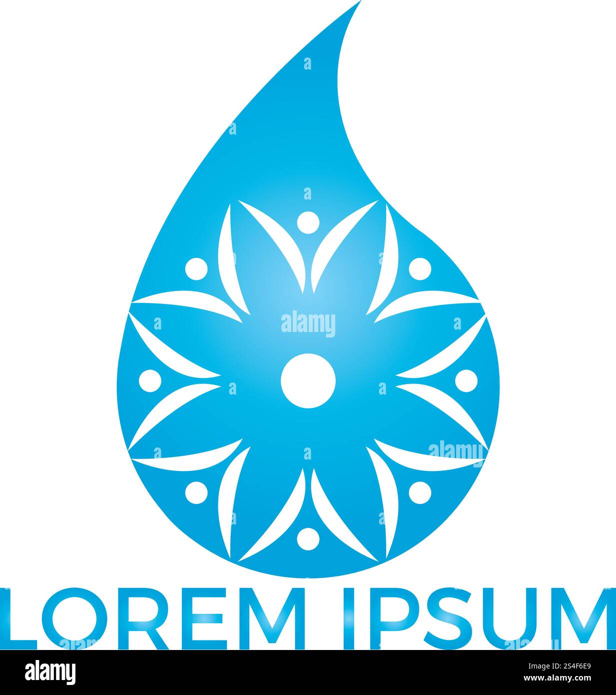 Water drop people logo design. Nature healthy and pure fresh water ...