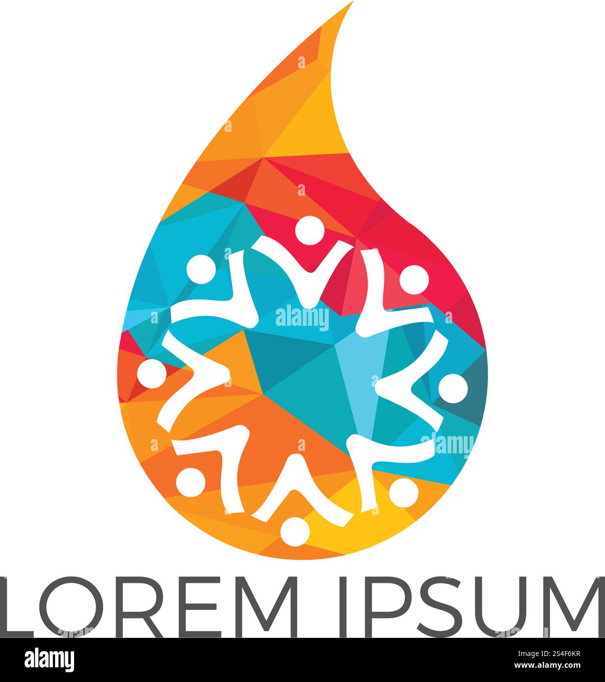 Water drop people logo design. Nature healthy and pure fresh water ...