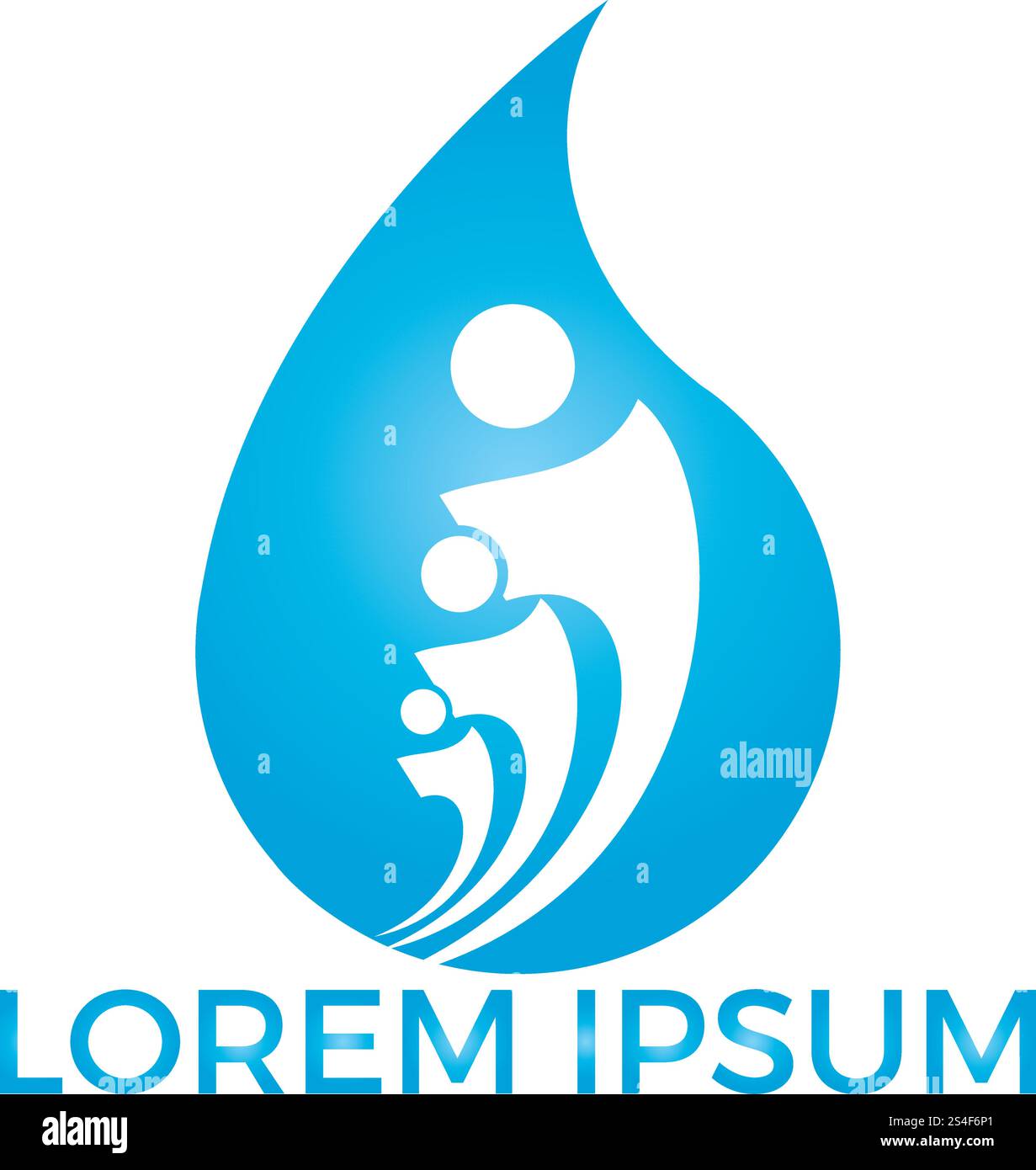 Water drop people logo design. Nature healthy and pure fresh water ...