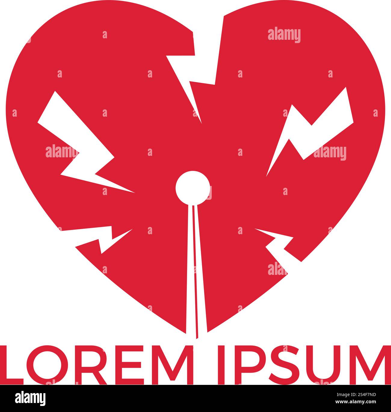 Vector heart and signals logo design. Love and signal symbol or icon ...