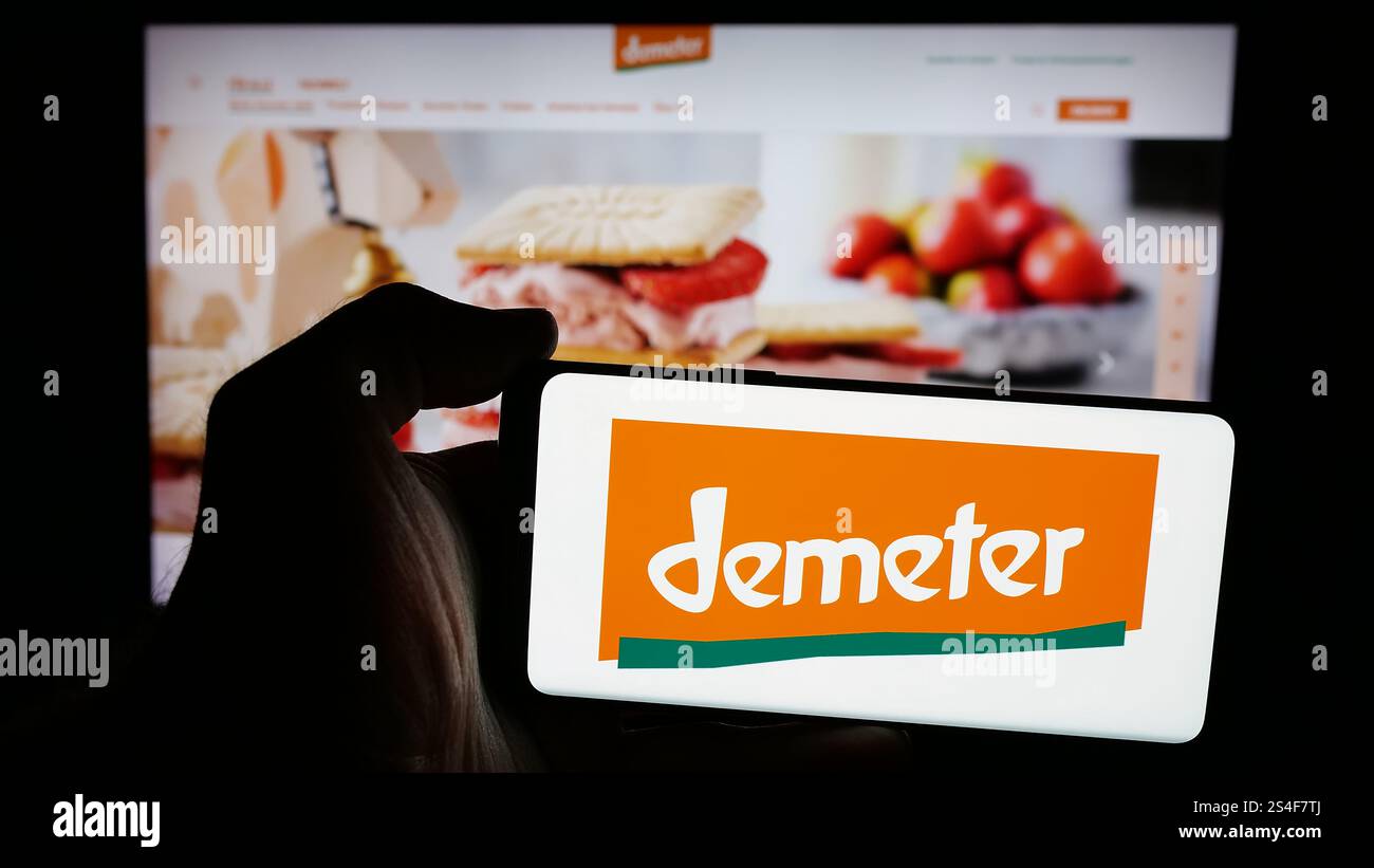 Germany. 11th Oct, 2024. In this photo illustration, a person is ...