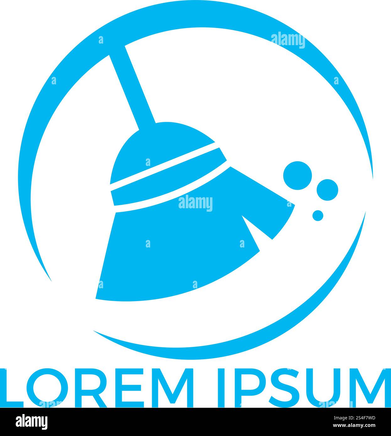 Cleaning service logo design. Concept of squeegee, purification, wet ...