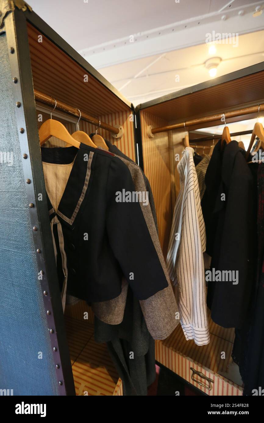 Belfast, Northern Ireland - December 22nd 2024 - Depiction of old retro ...