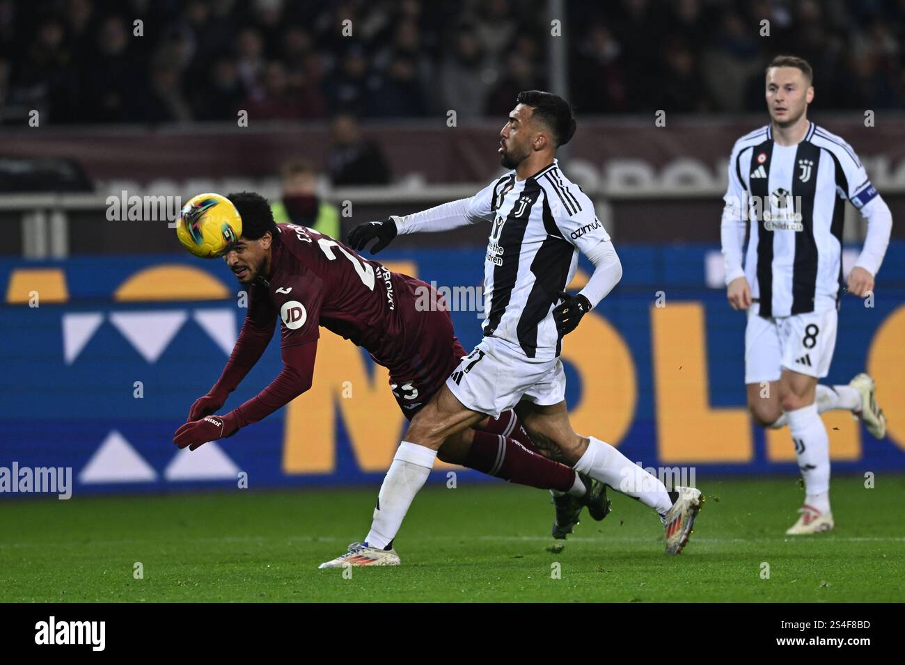 Turin, Italy. 11th Jan, 2025. Sal Coco(Torino)Nicolas Gonzalez ...
