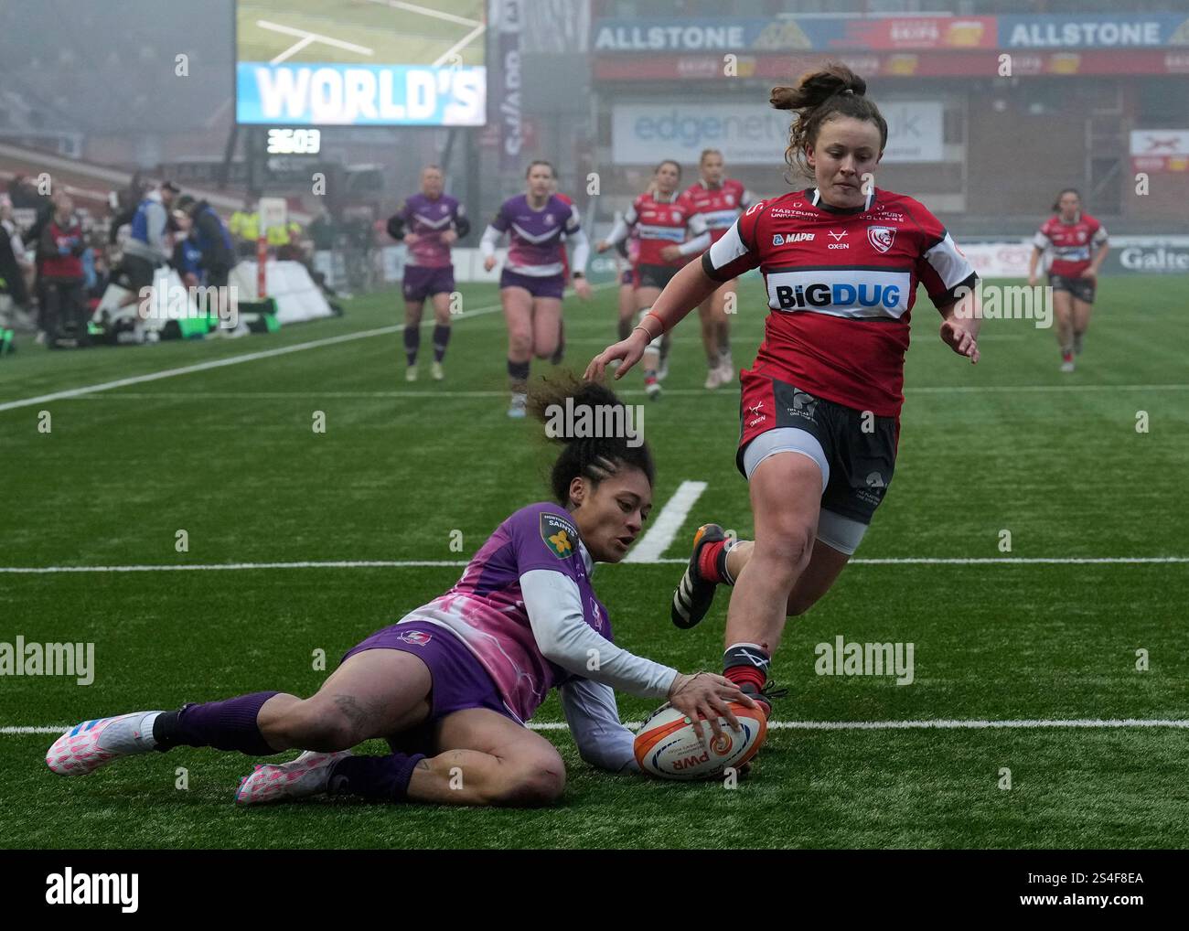 Gloucester,UK, 11 Jan 2025 Bulou Mataitoga of Loughborough Lightning ...
