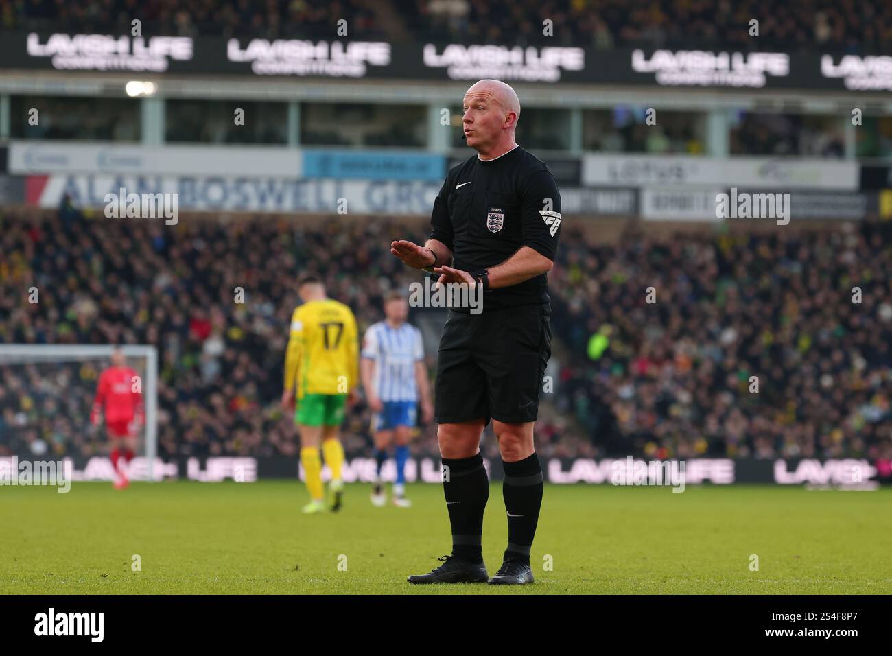 Referee, Simon Hooper - Norwich City v Brighton & Hove Albion, The ...