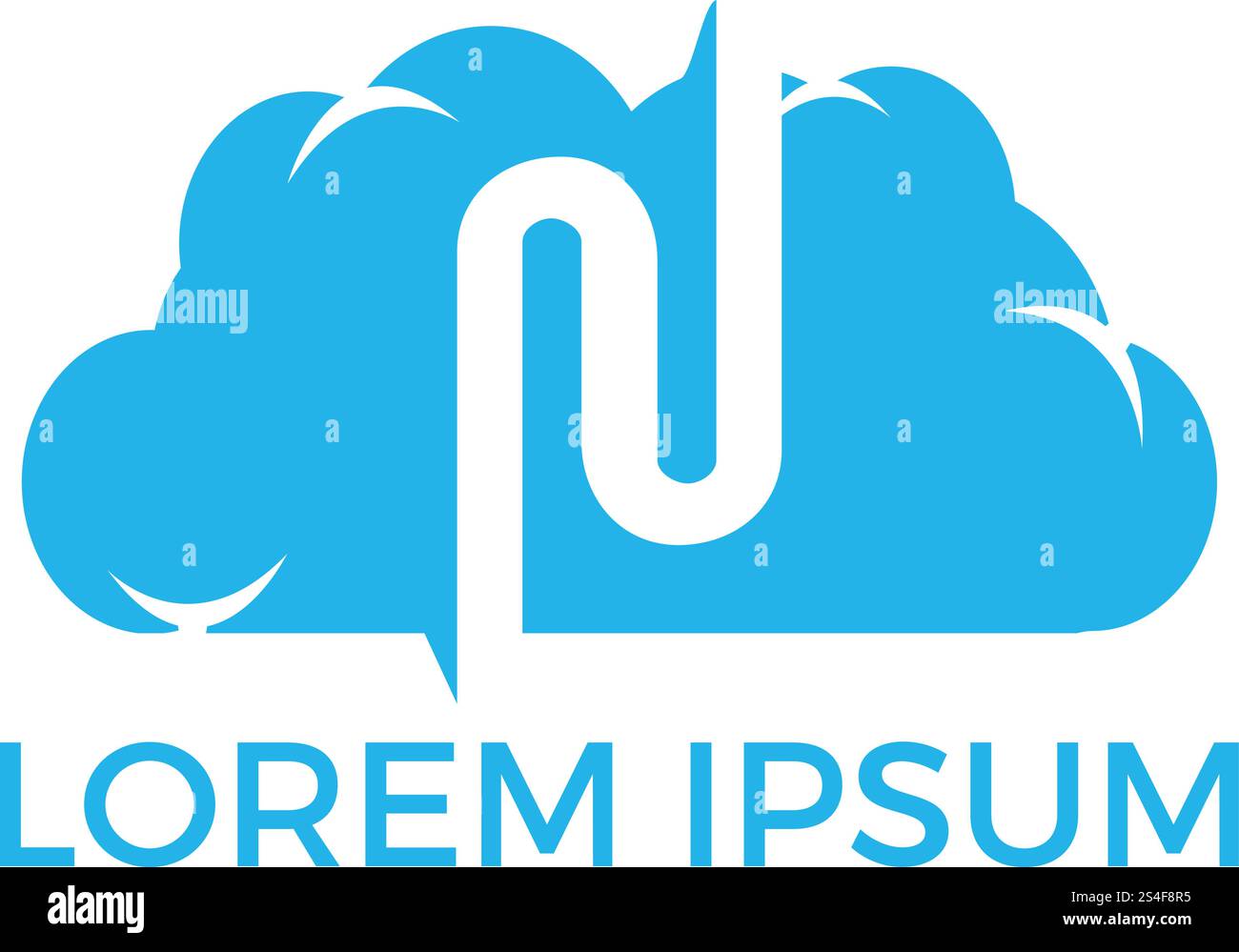 Letter N cloud logo design Stock Vector Image & Art - Alamy