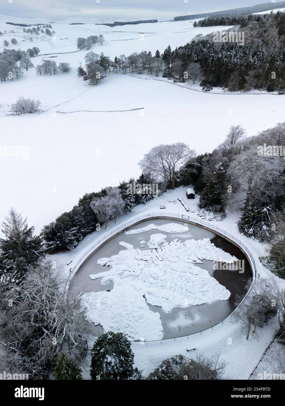Peebles, Scotland, UK. 11th January, 2025. Following the coldest night ...